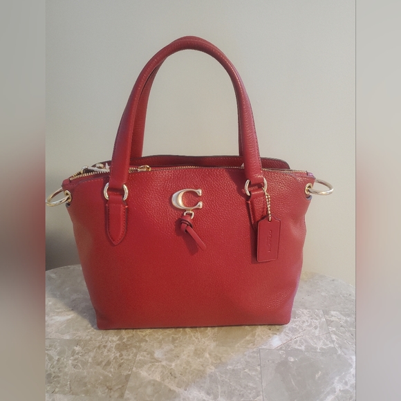 Coach | Bags | Coach Remi Red Leather Satchelnew | Poshmark
